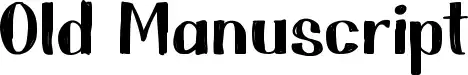 Old Manuscript font by Pinisiart | FontRiver