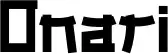 Onari font by twinletter | FontRiver