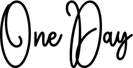 One Day font by Wahyu studio | FontRiver