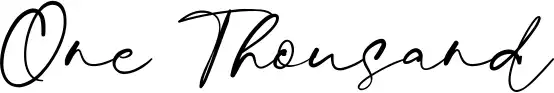 One Thousand font by Etigletters | FontRiver