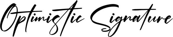 Optimistic Signature font by Perspectype Studio | FontRiver