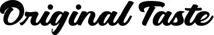 Original Taste font by Joko Setiono | FontRiver