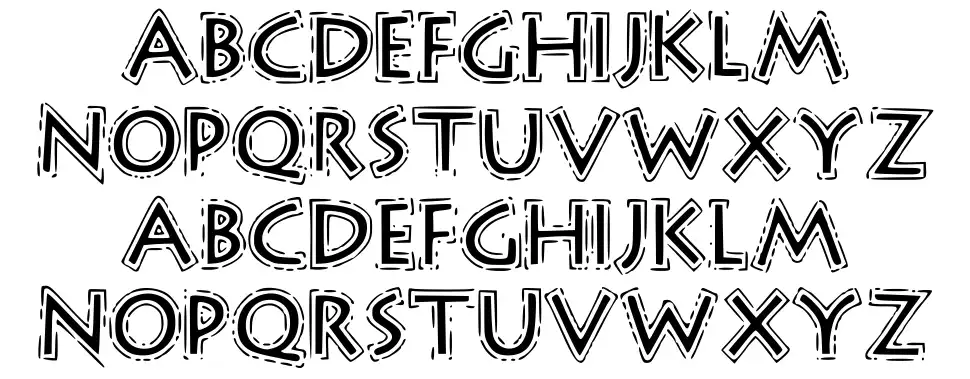 Outline Storm font by Leonard Posavec | FontRiver