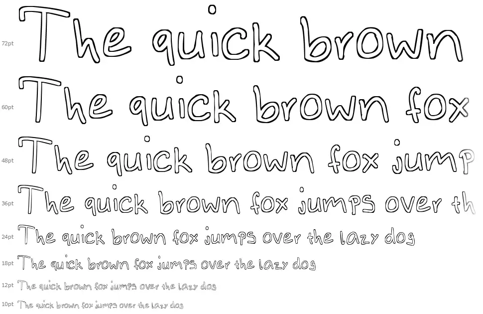 Outlines font by Sasu | FontRiver