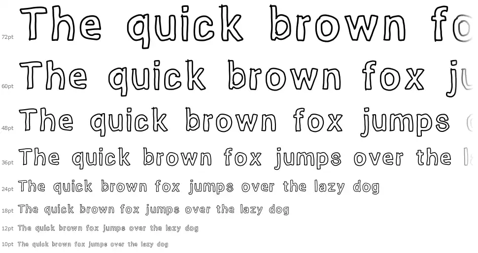 Outside inside outline font by Anna of arendele | FontRiver