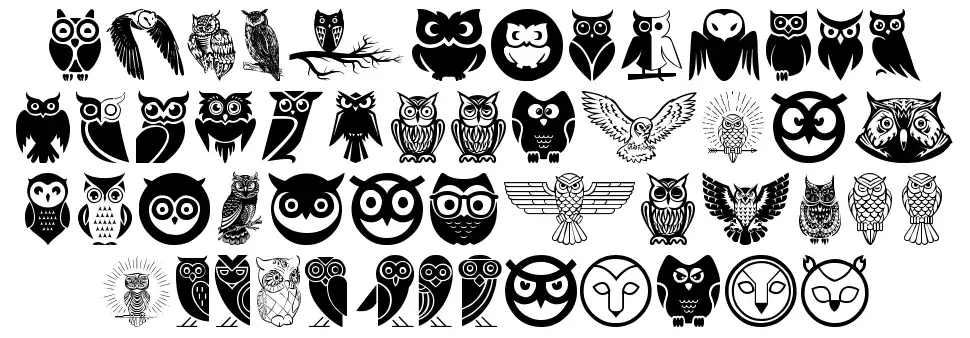 Owl font by Woodcutter | FontRiver