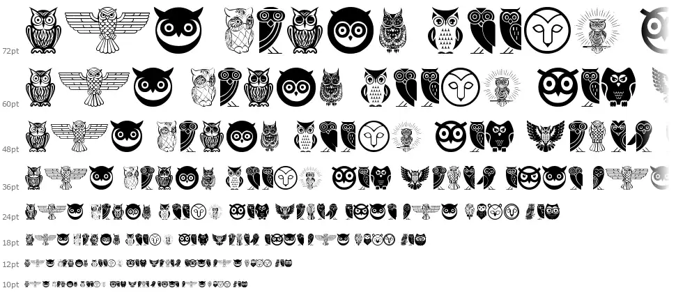 Owl font by Woodcutter | FontRiver