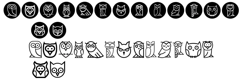 Owls font by Vladimir Nikolic | FontRiver