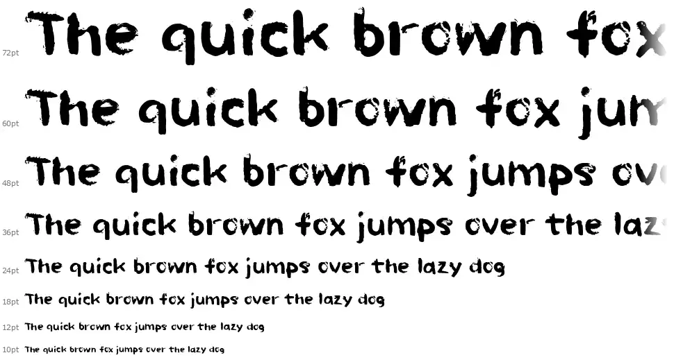 Paint Hand font by Letters & Numbers | FontRiver