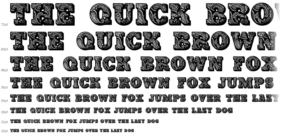 Paisley Caps font by House of Lime | FontRiver
