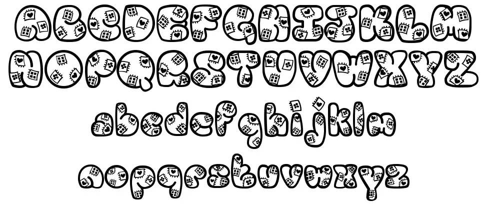 Patches font by | FontRiver