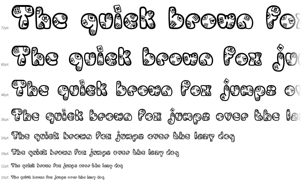 Patches font by | FontRiver
