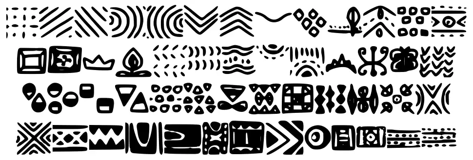 Patterns font by calej d'art | FontRiver