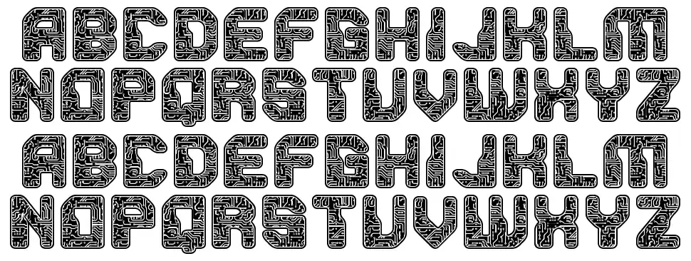 PCB font by Anthony Robinson | FontRiver