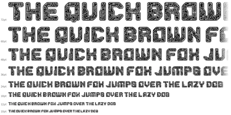 PCB font by Anthony Robinson | FontRiver