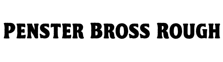 Penster Bross Rough font by Letterhend Studio | FontRiver