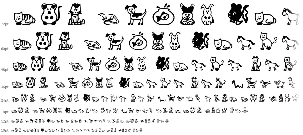 Pet Animals font by Zdravko Andreev | FontRiver