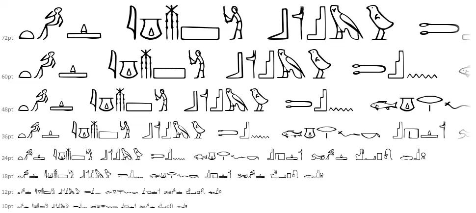 Pharaoh Glyph font by CompuWorks | FontRiver