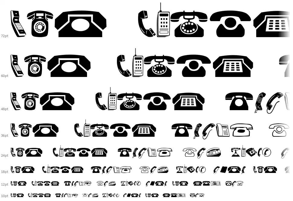 Phones font by Signart | FontRiver