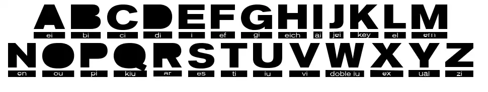 Phonetic font by Gibran Ramos | FontRiver