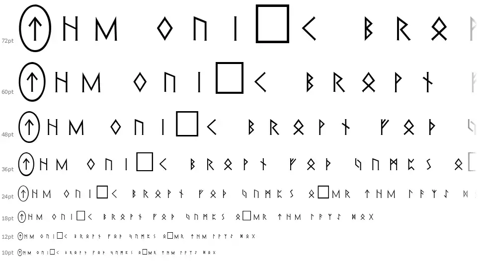 Pi Rho Runestones font by Peter Rempel | FontRiver