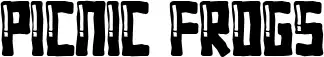 Picnic Frogs font by bringtypestudio.co | FontRiver