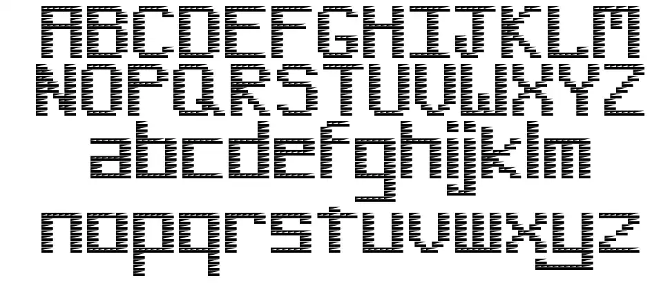 Pinstripe Bitmap font by Nerdle Pants | FontRiver