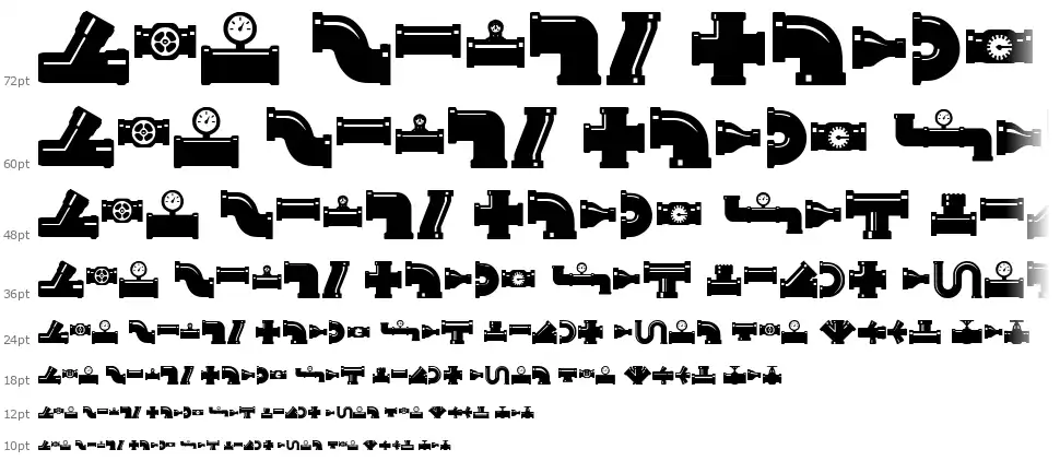 Pipe Fitting font by Woodcutter | FontRiver