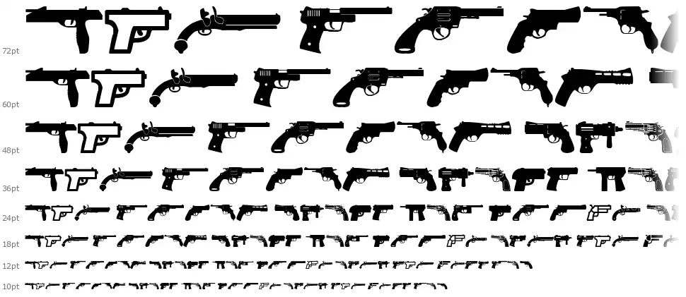 Pistolas font by Woodcutter | FontRiver