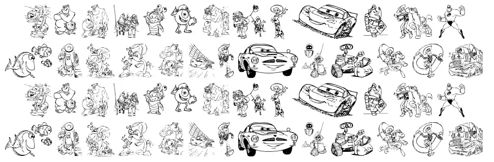 Pixar 1 font by Ding Bang | FontRiver