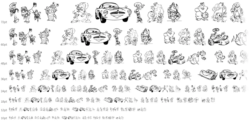 Pixar 1 font by Ding Bang | FontRiver