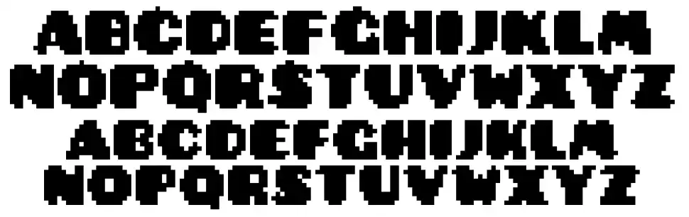 Pixelated Pusab font by JumperBox Games | FontRiver