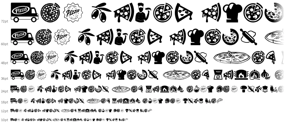 Pizza font by Woodcutter | FontRiver