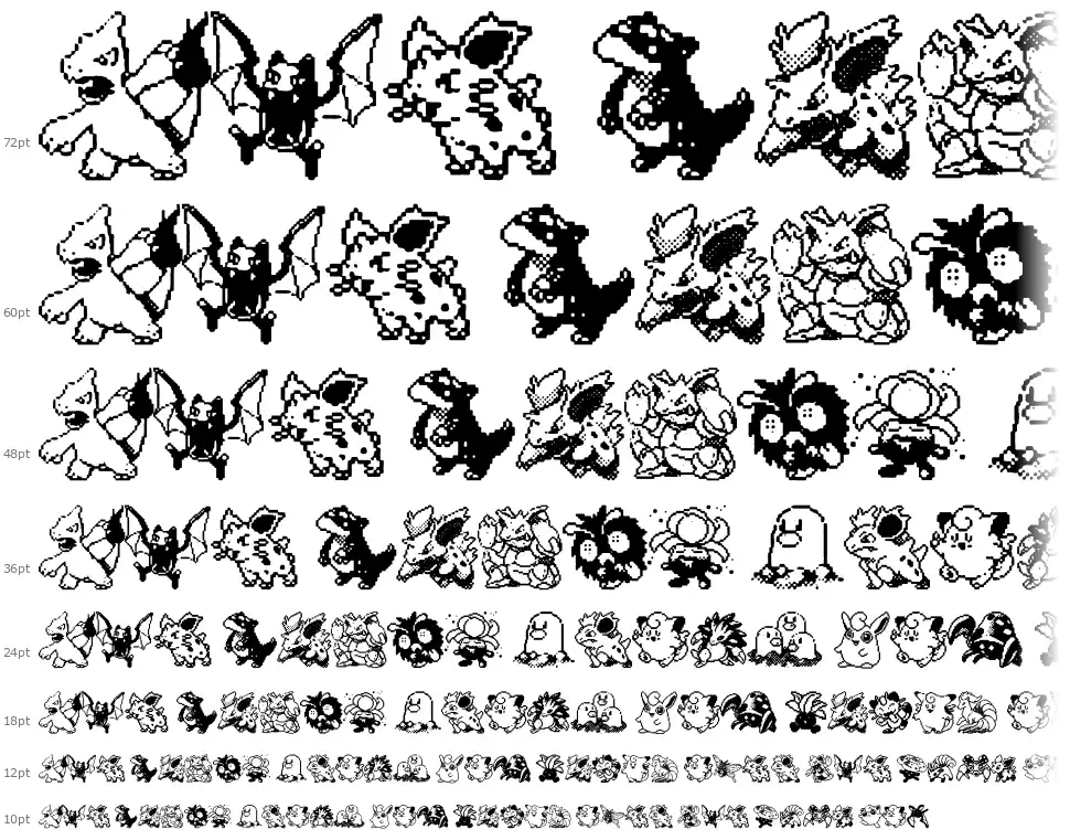 Pokemon Pixels font by www.davidpustansky.com | FontRiver