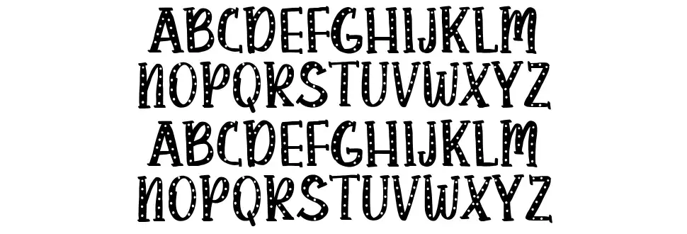 Polkadot font by Hugefonts | FontRiver