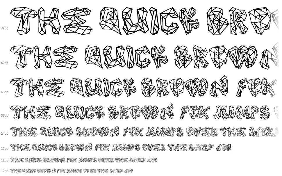 Polygons font by Carl Krull | FontRiver