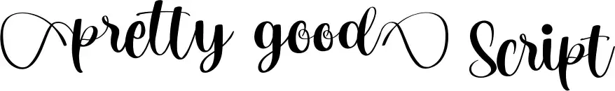 Pretty Good Script font by Calligraphy Fonts | FontRiver