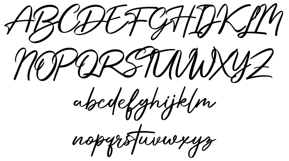 Fancy Signature Font