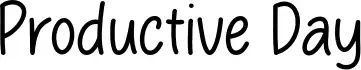 Productive Day font by MJType | FontRiver