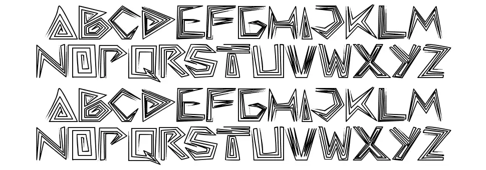 Pyramid Inverted font by weknow - FontRiver