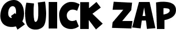 Quick Zap font by Tokopress - FontRiver
