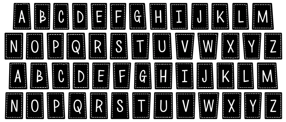 Quilt Patches font by Brittney Murphy Design | FontRiver