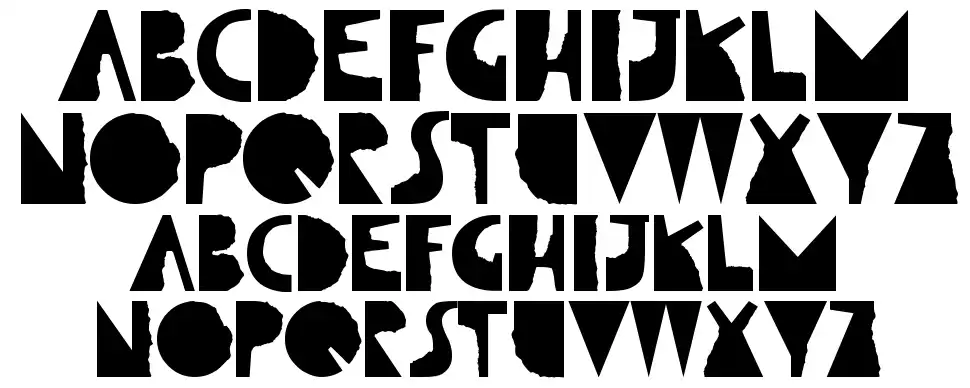 Qut'n'torn font by Joanne Taylor | FontRiver