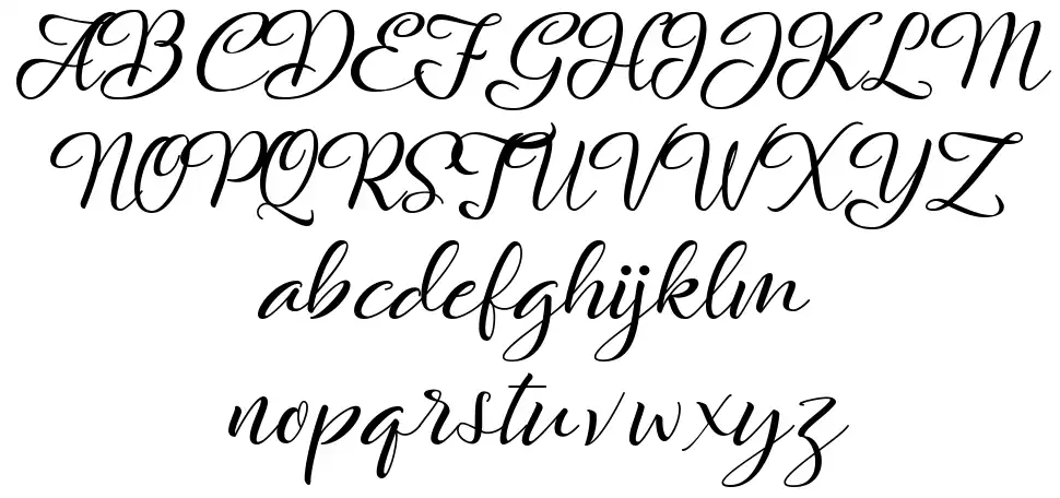 Rachella Script font by Ianmikraz | FontRiver