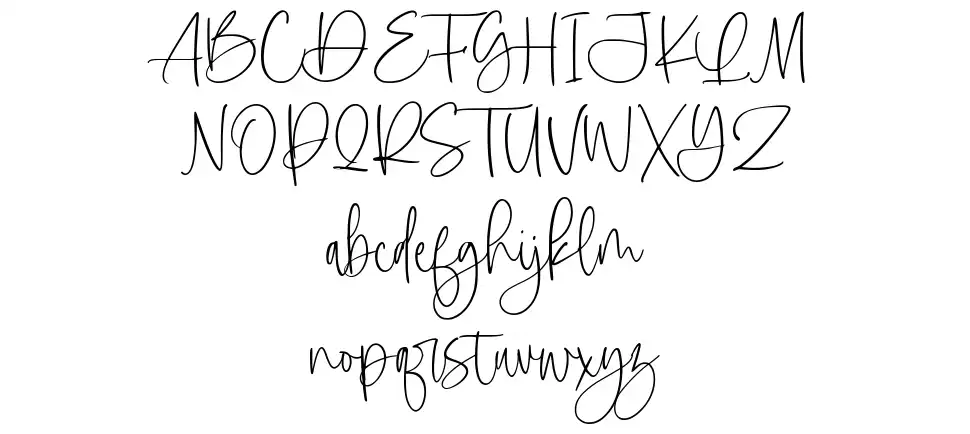 Rachelle Sapphire font by Damarletter | FontRiver