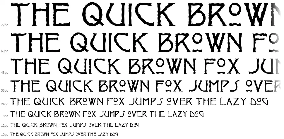 Ragged font by Richard William Mueller | FontRiver