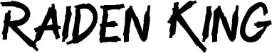 Raiden King font by Tokopress - FontRiver