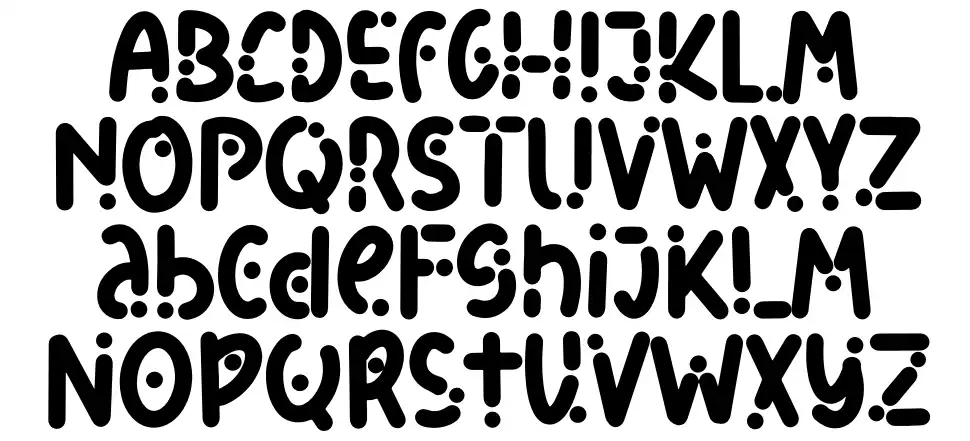 Rainbow Dot font by Phantom Studio | FontRiver