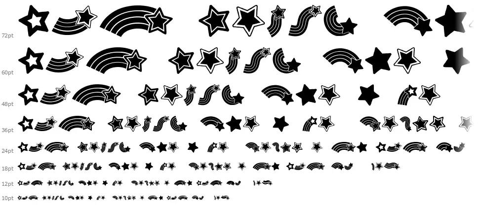 Rainbow Stars font by Vladimir Nikolic | FontRiver