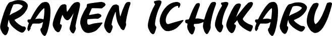 Ramen Ichikaru font by Letterena Studios | FontRiver